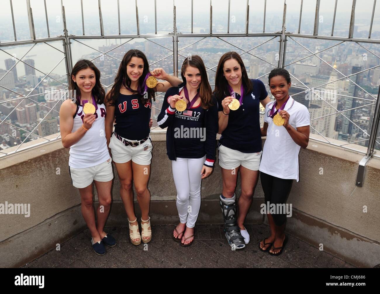 Aug. 14, 2012 - Manhattan, New York, U.S. - KYLA ROSS, ALY RAISMAN ...