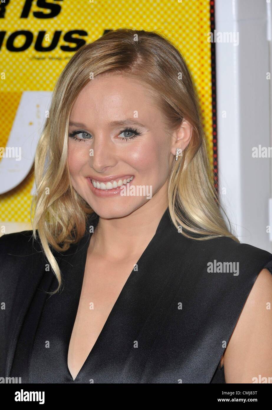 14th Aug 2012. Kristen Bell at arrivals for HIT AND RUN Premiere, Regal ...