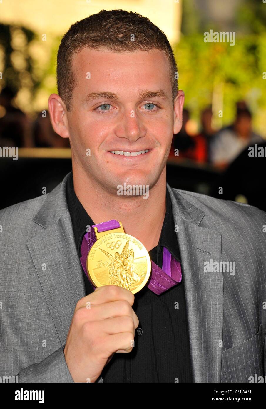 14th Aug 2012. Tyler Clary at arrivals for HIT AND RUN Premiere, Regal ...