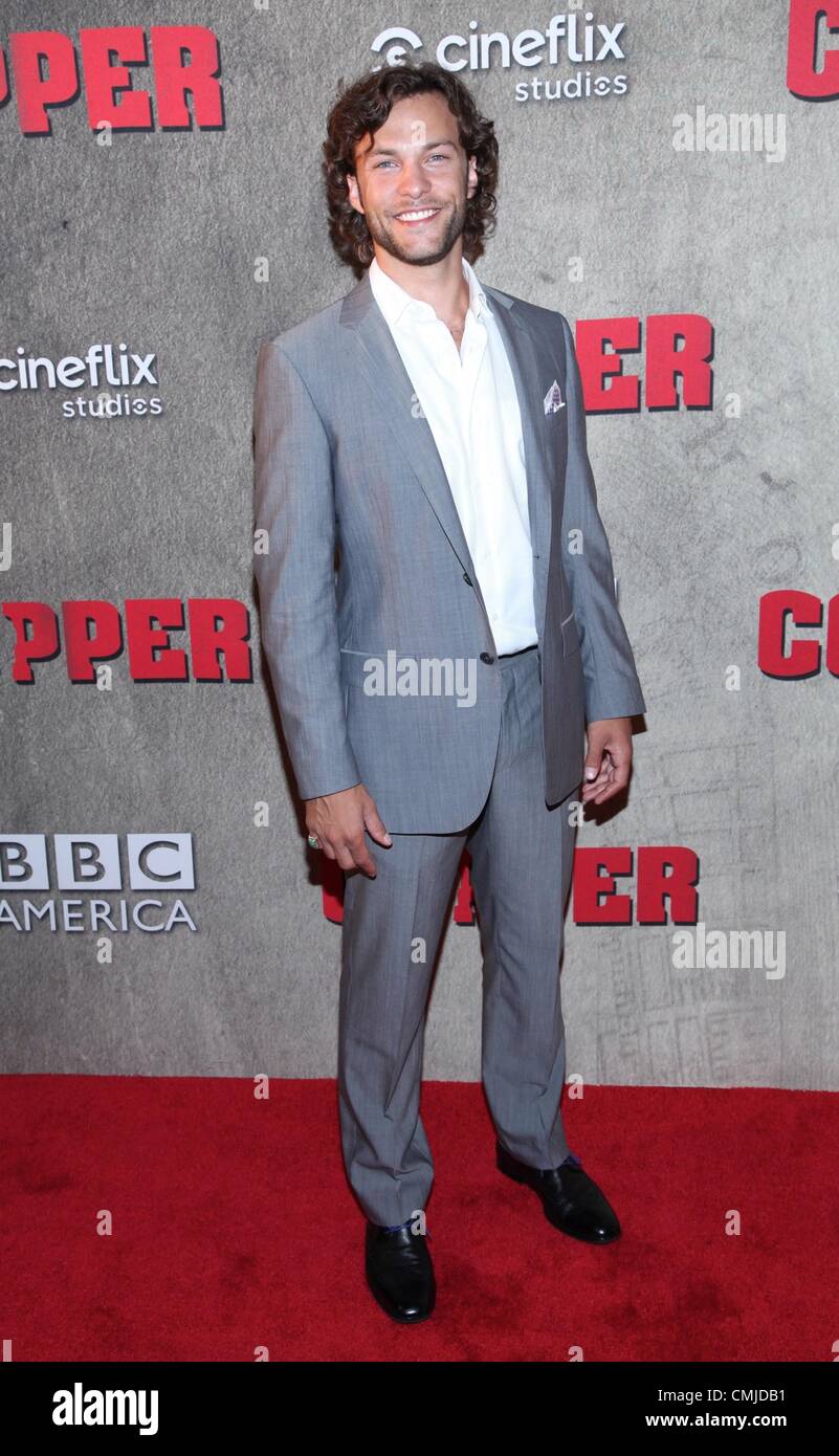 15th Aug 2012. Kyle Schmid at arrivals for BBC America's COPPER Season Premiere, MoMA Museum of ...