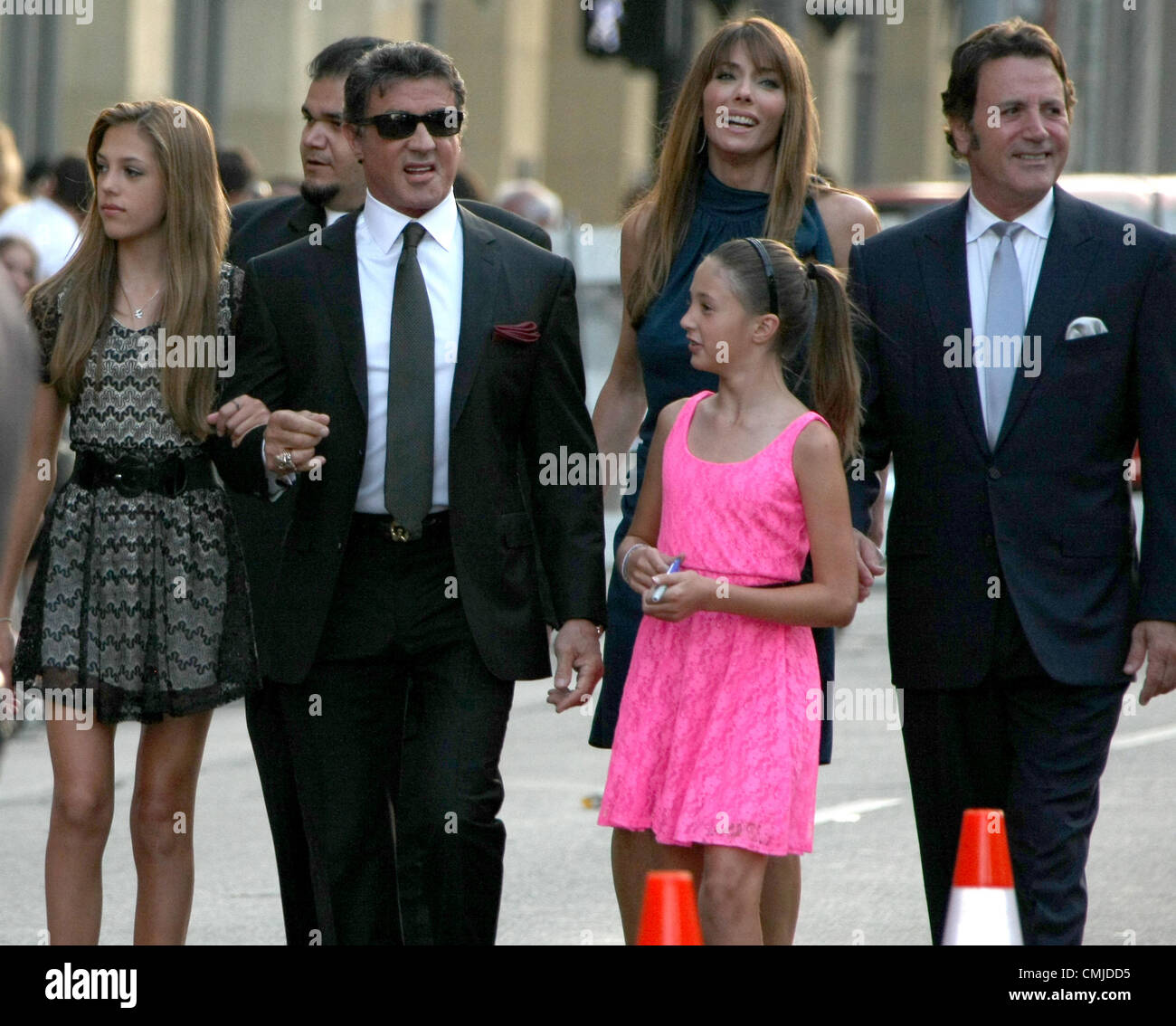 SYLVESTER STALLONE & JENNIFER FLAVIN & DAUGHTERS & FRANK STALLONE ...