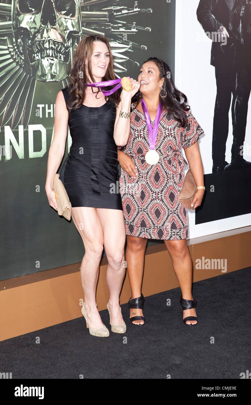 Jessica Steffens, Brenda Villa at arrivals for THE EXPENDABLES 2 ...