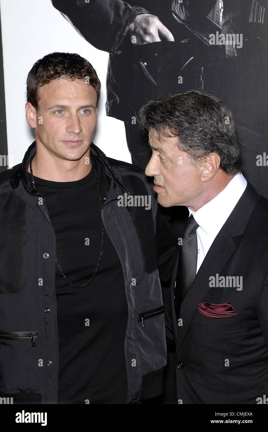 Ryan Lochte, Sylvester Stallone at arrivals for THE EXPENDABLES 2 ...
