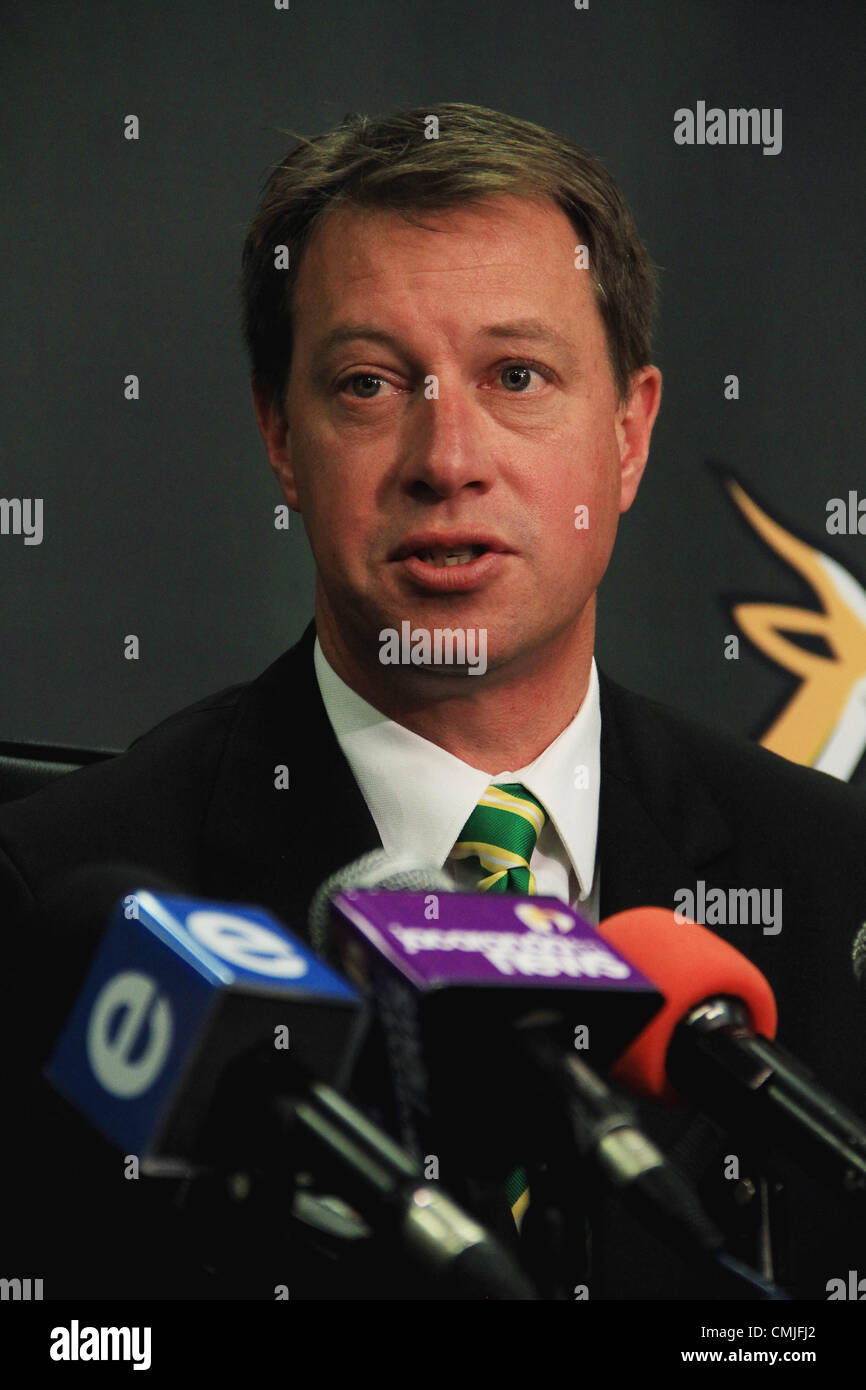 16th Aug 2012. CAPE TOWN, SOUTH AFRICA - AUGUST 16, Jurie Roux during ...