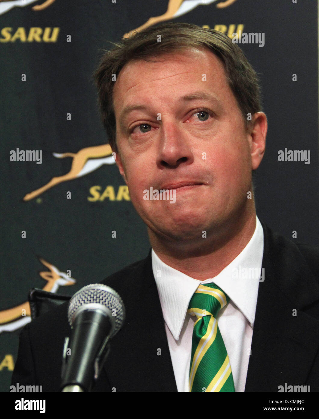 16th Aug 2012. CAPE TOWN, SOUTH AFRICA - AUGUST 16, Jurie Roux during ...