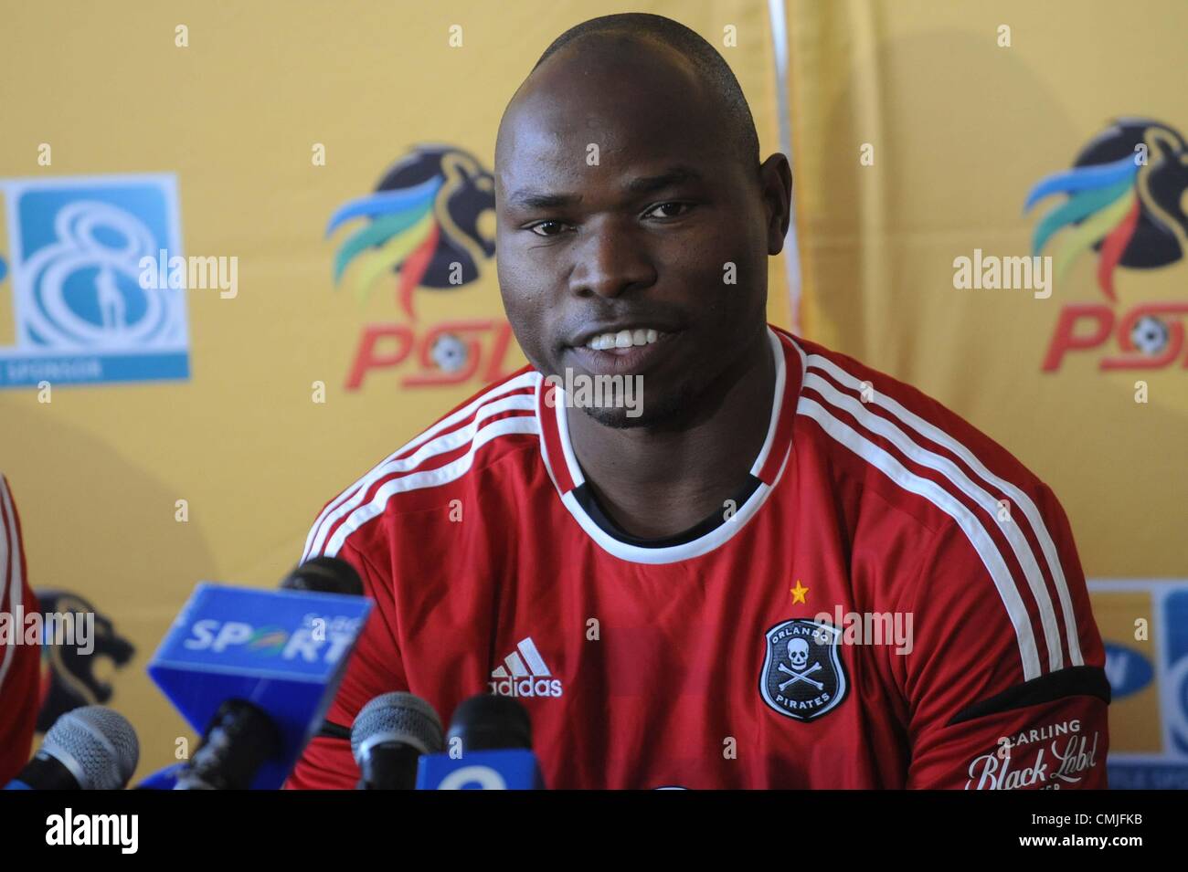 16th Aug 2012. JOHANNESBURG, SOUTH AFRICA - AUGUST 16, Collins Mbesuma ...