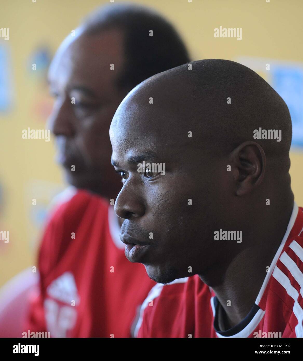 16th Aug 2012. JOHANNESBURG, SOUTH AFRICA - AUGUST 16, Collins Mbesuma ...