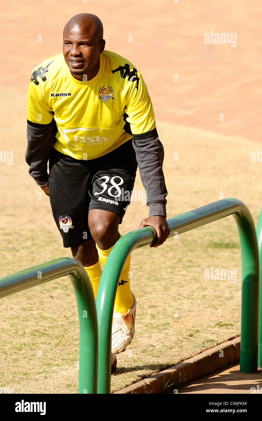 PRETORIA, SOUTH AFRICA - AUGUST 16, Innocent Mdledle during the ...