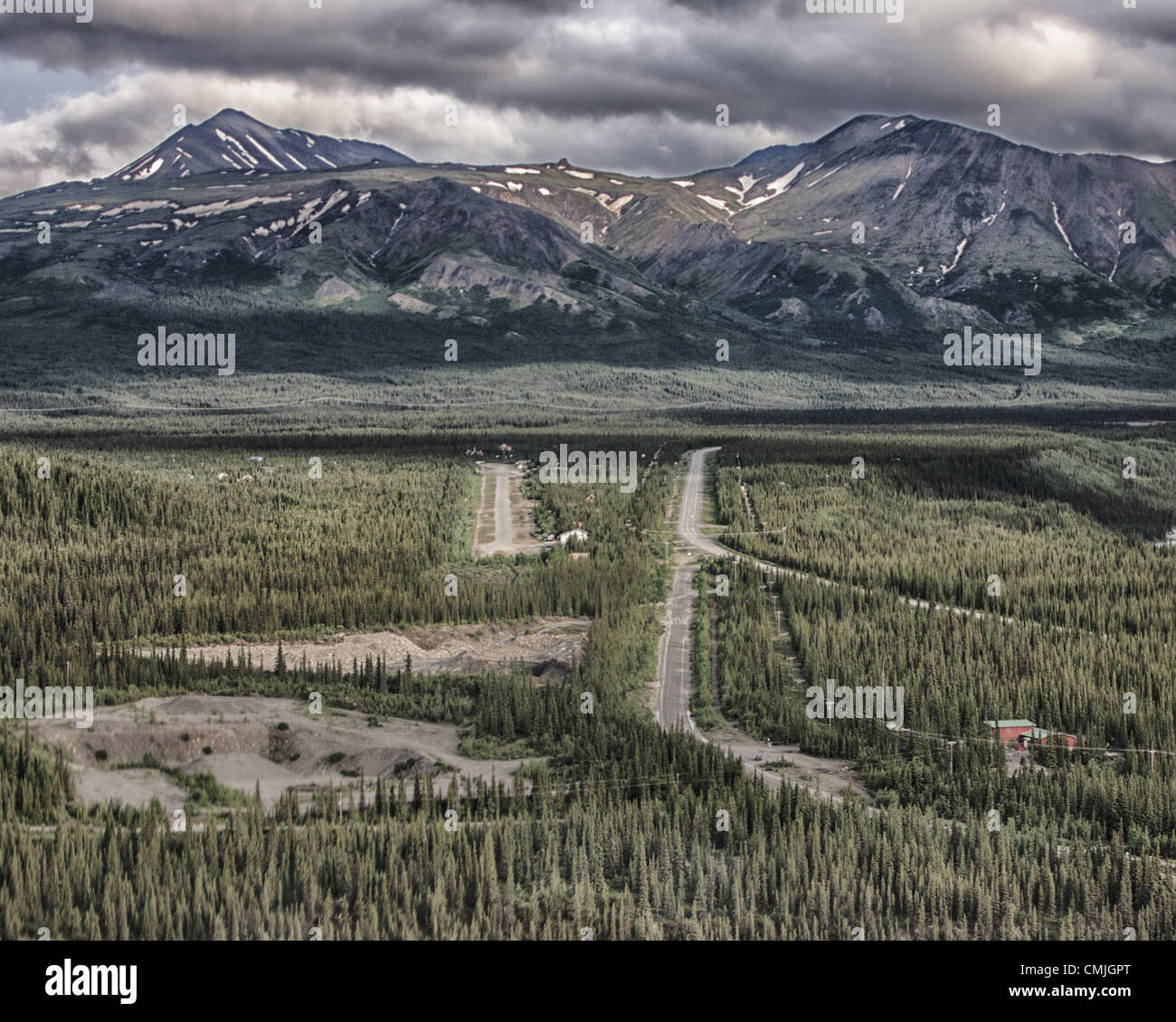 June 26, 2012 - Alaska, United States - An aerial view of Denali Air ...