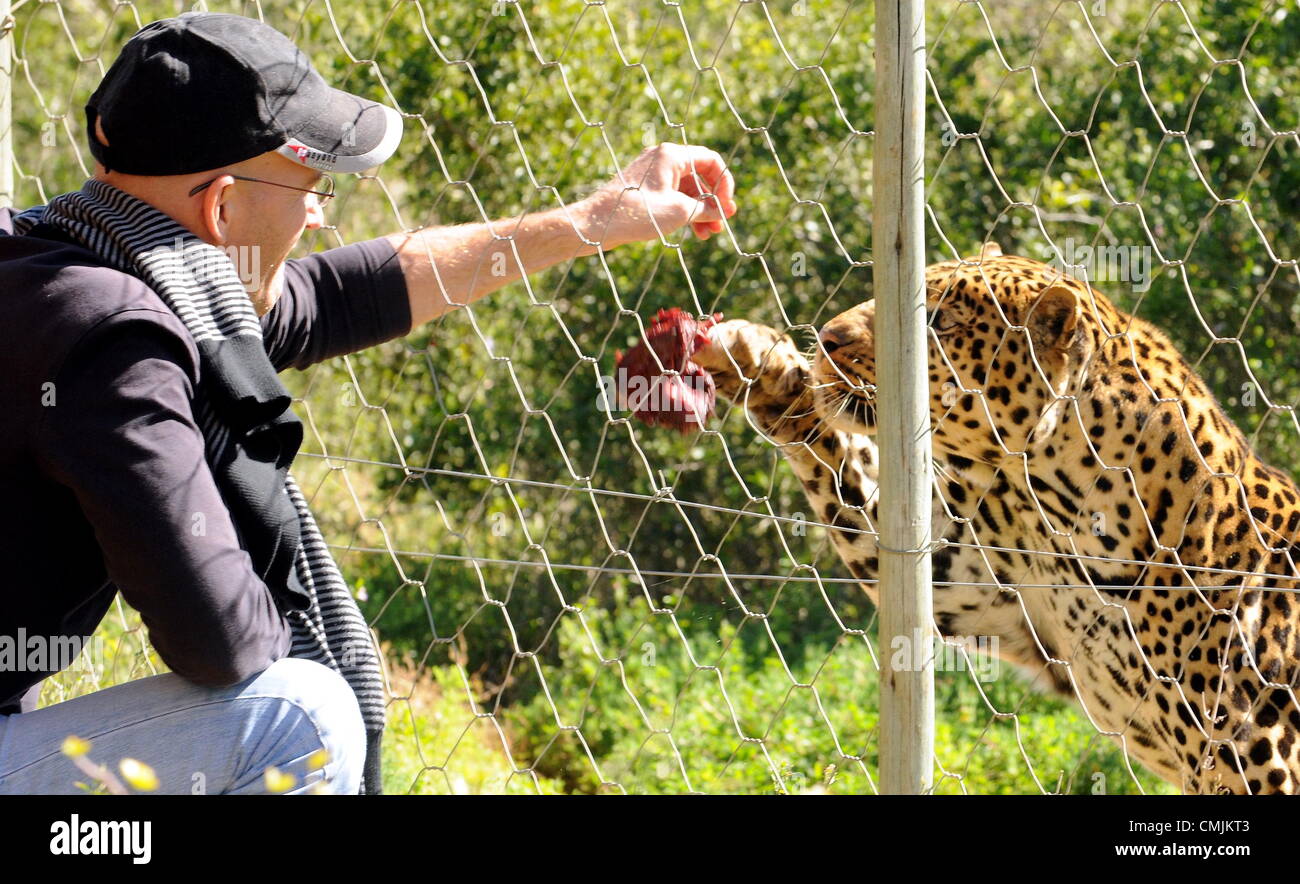 16th Aug 2012. EASTERN CAPE, SOUTH AFRICA: Alberto Lena and Kuma the ...