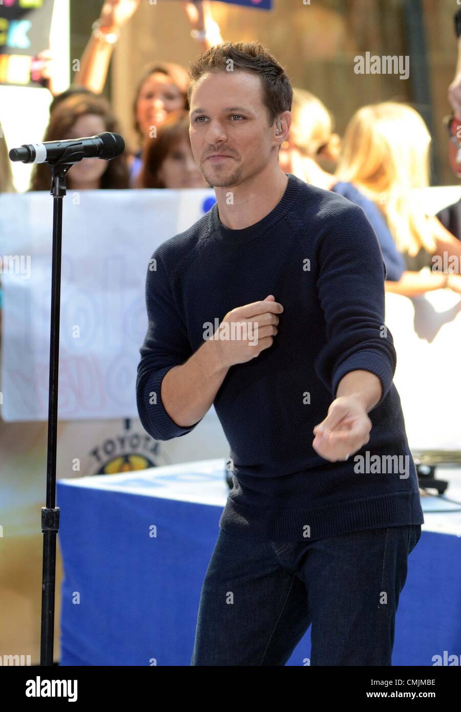 17th Aug 2012. Drew Lachey on stage for NBC Today Show Concert with 98 ...
