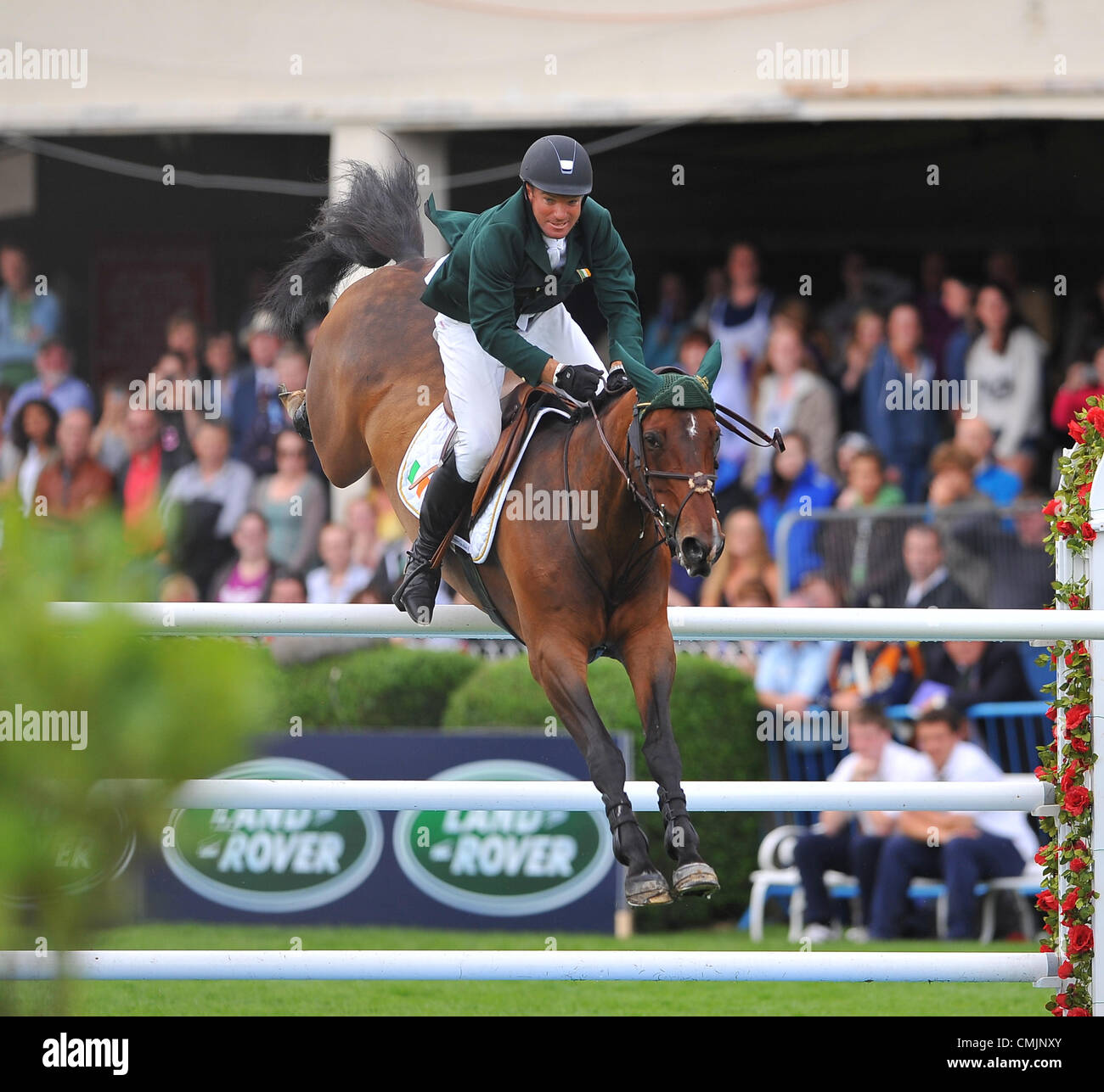 17.08.2012. Dubln, Ireland. Ireland's Darragh Kerins on Lisona in ...