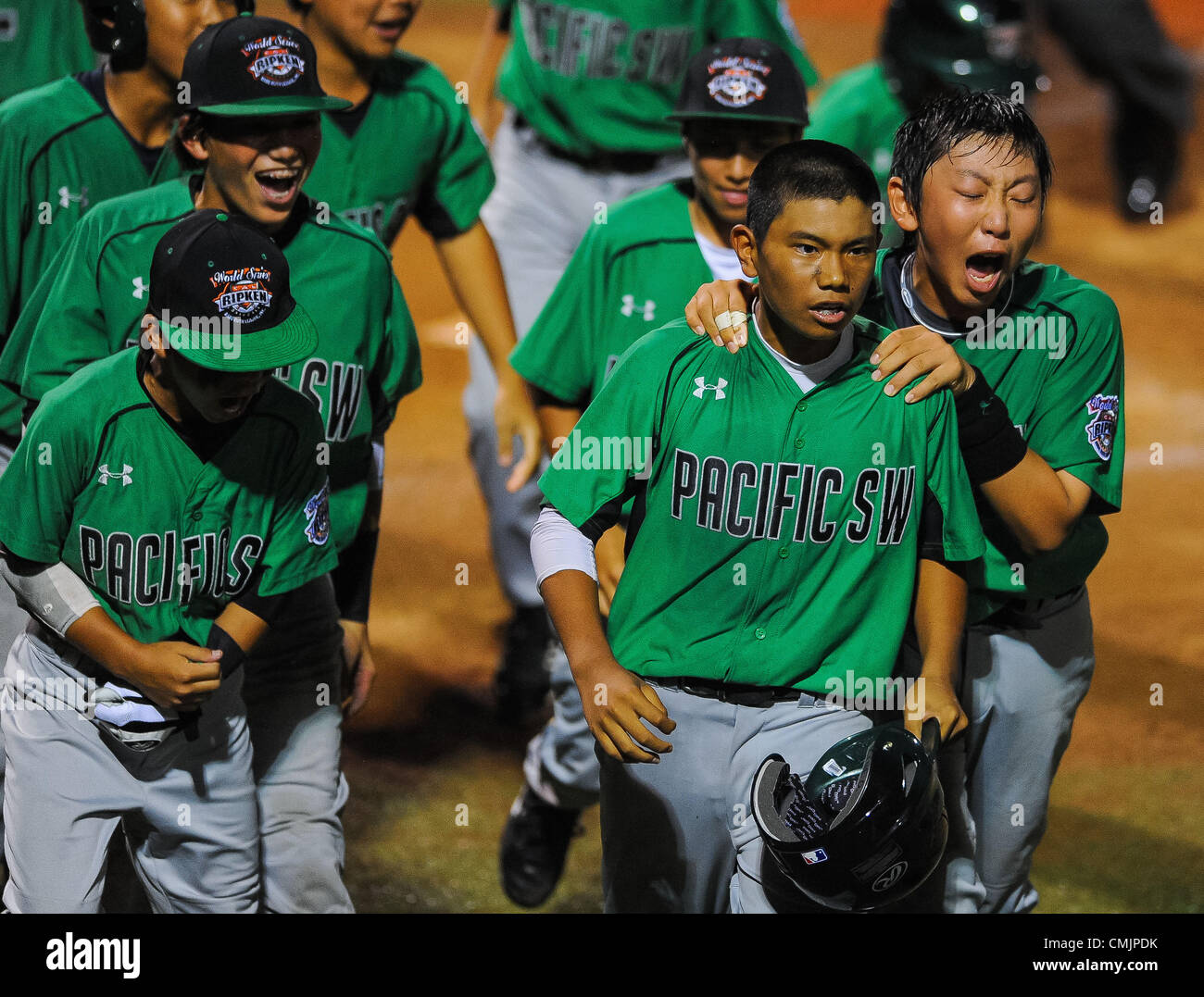 Aug. 17, 2012 - Aberdeen, Maryland, U.S. - Mililani(HI)'s Ryne Oshiro ...