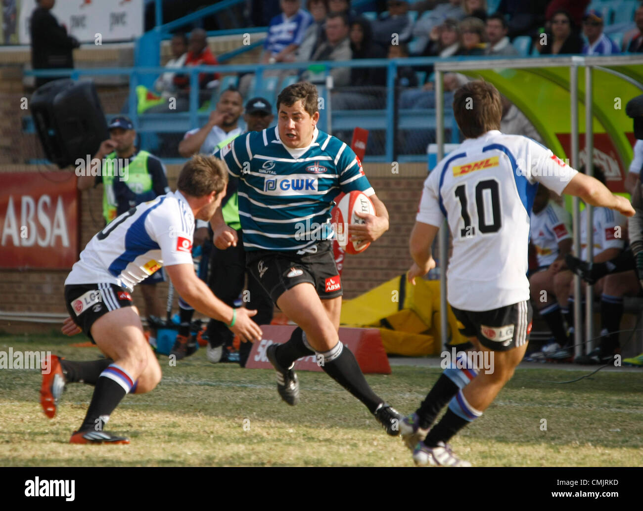 KIMBERLEY, SOUTH AFRICA - AUGUST 18, Ryno Barnes (Captain) of GWK ...