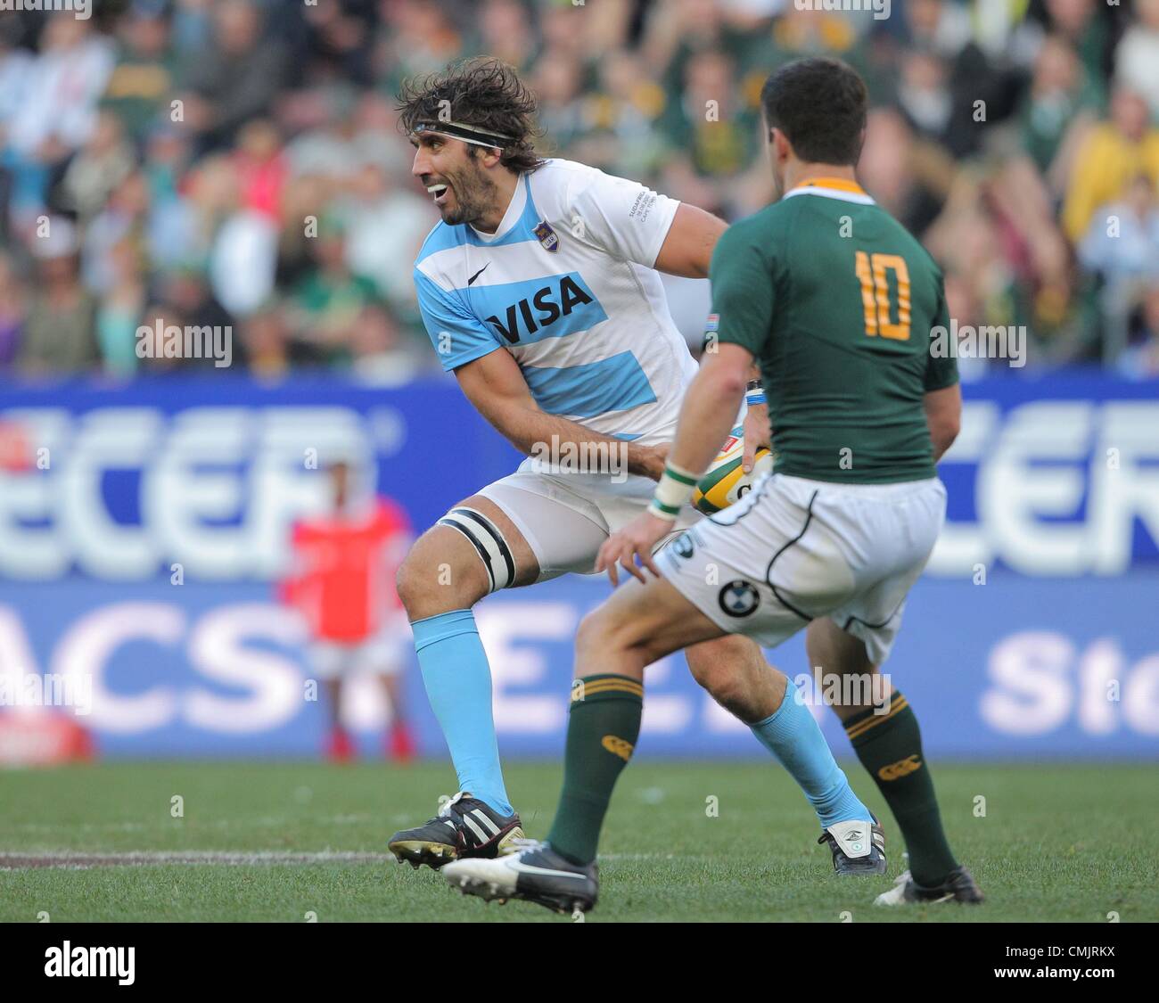 CAPE TOWN, SOUTH AFRICA - AUGUST 18, Argentina eightman Juan Martin ...