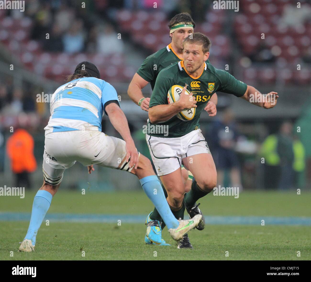 CAPE TOWN, SOUTH AFRICA - AUGUST 18, Springbok centre Frans Steyn ...