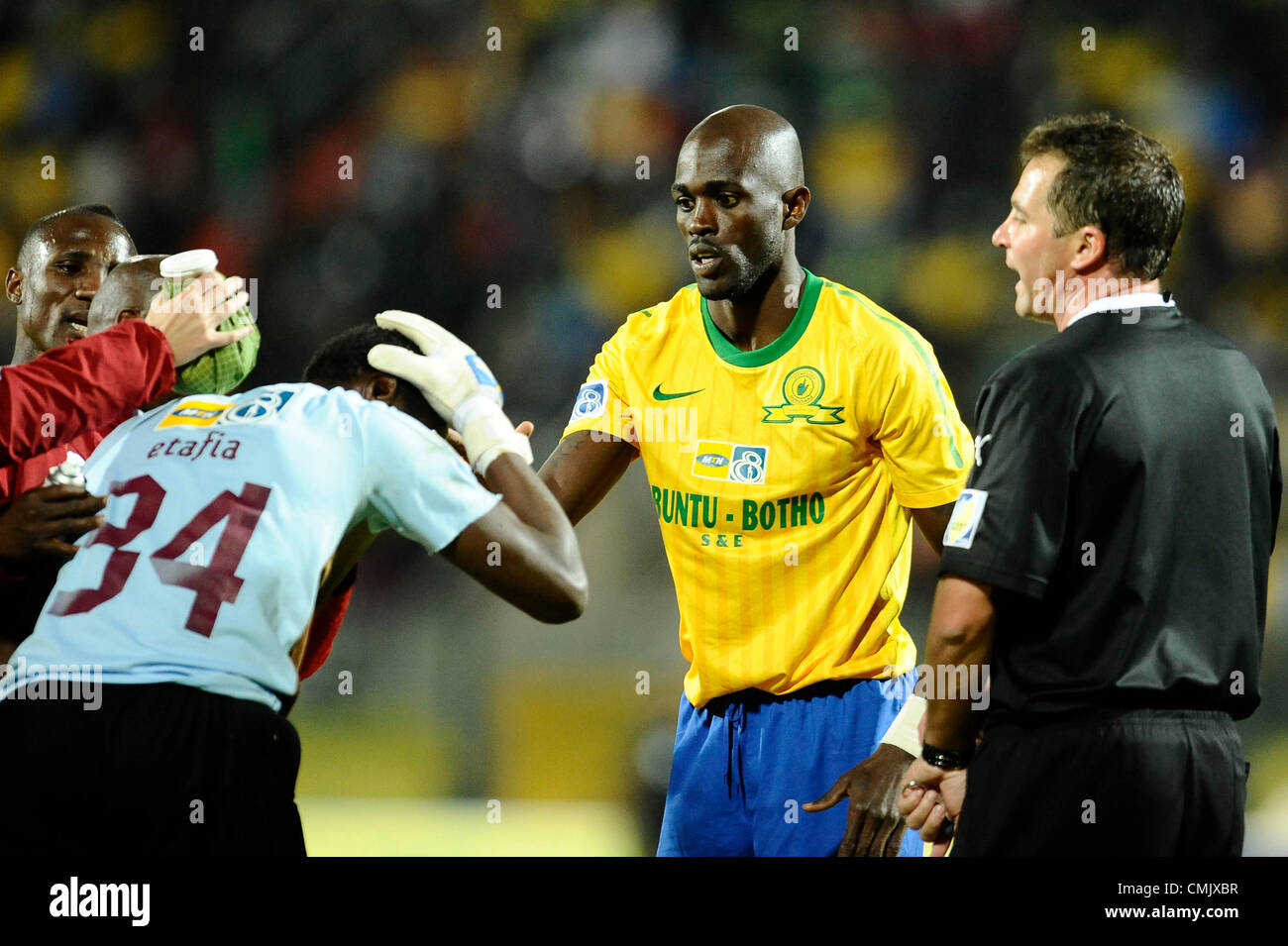 PRETORIA, SOUTH AFRICA - AUGUST 18, Greg etafia, Anthony Laffor and ...