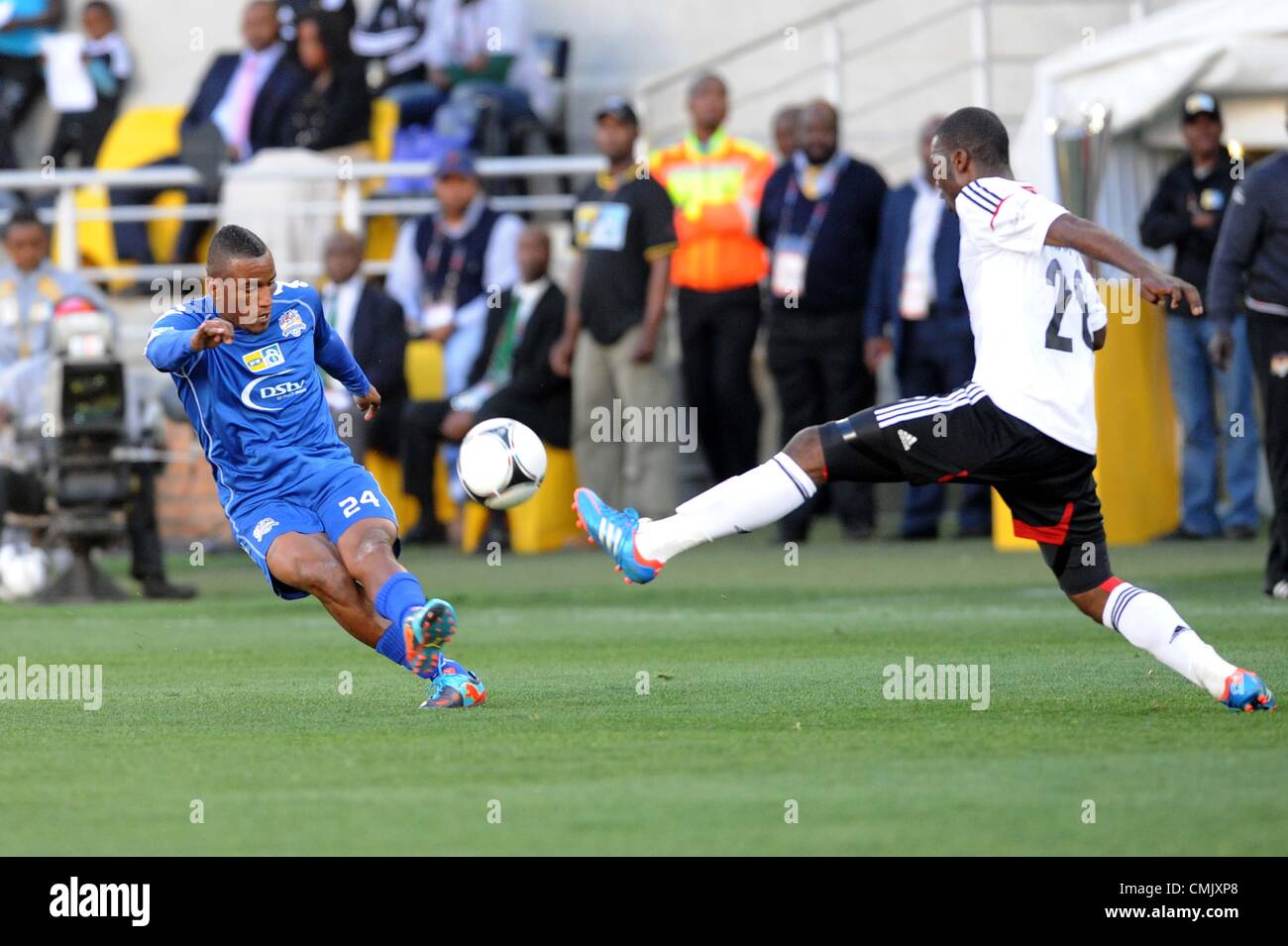 POLOKWANE, SOUTH AFRICA - AUGUST 19, Franklin Cale and Rooi Mahamutsa ...
