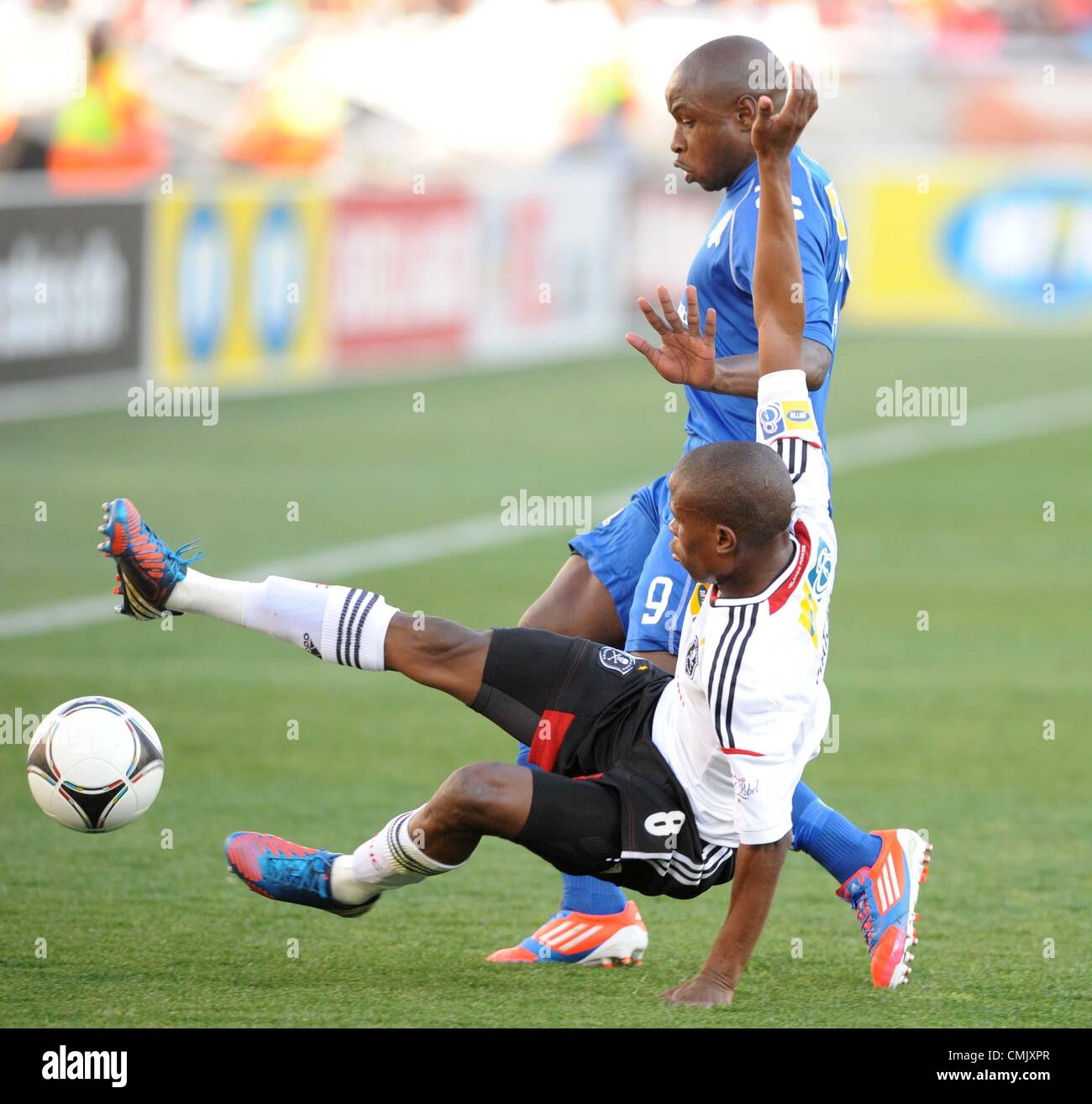 POLOKWANE, SOUTH AFRICA - AUGUST 19, Thabiso Nkoana tackles Thabo ...