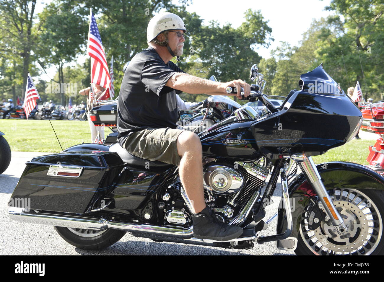 Aug. 18, 2012 - Farmingdale, New York, U.S.: Members of Patriot Guard ...