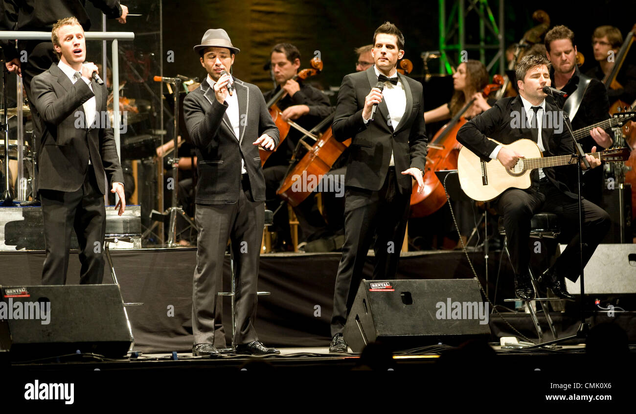 The Canadian Tenors quartet(from left): Fraser Walters, Clifton Murray ...