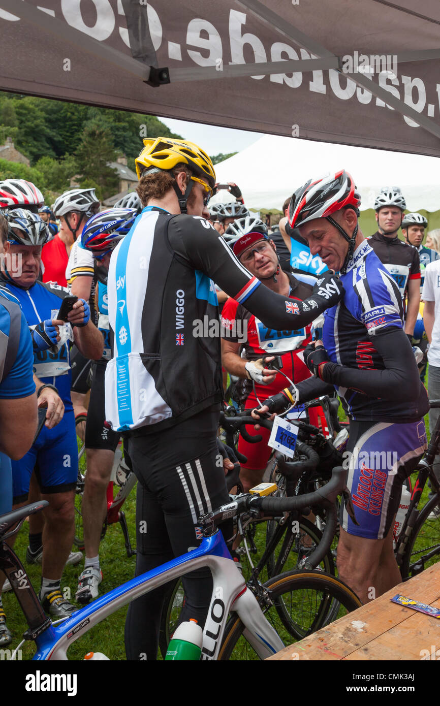 Bradley Wiggins, recent Tour de France winner and Olympic Gold Medalist ...