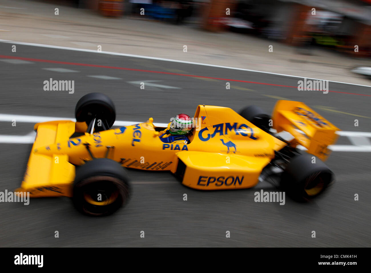 19.08.2012. Brands Hatch, Kent, England. The Lotus previously driven by ...