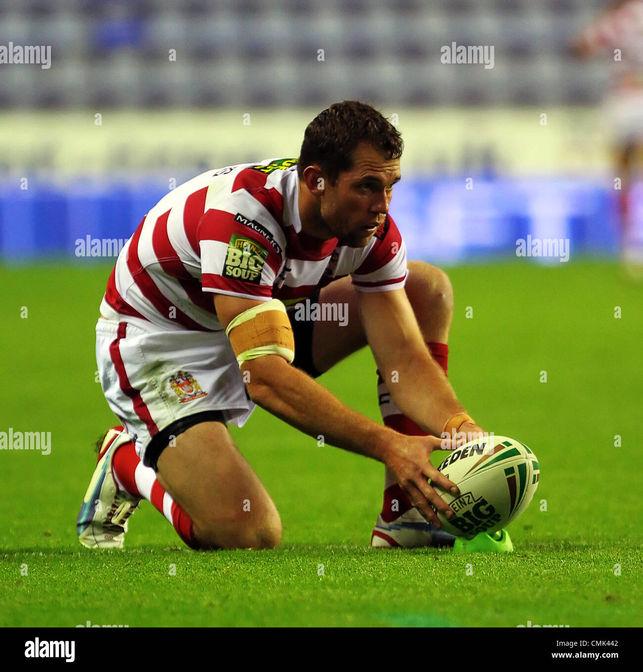 20.08.2012 Wigan, England. Rugby League. Wigan Warriors v Salford City ...