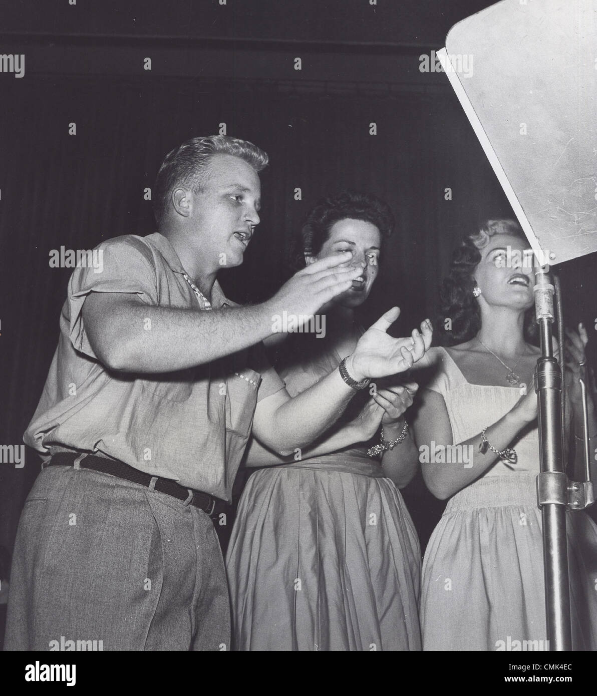 GARY CROSBY with Jane Russell and Beryl Davis.Supplied by Photos, inc ...
