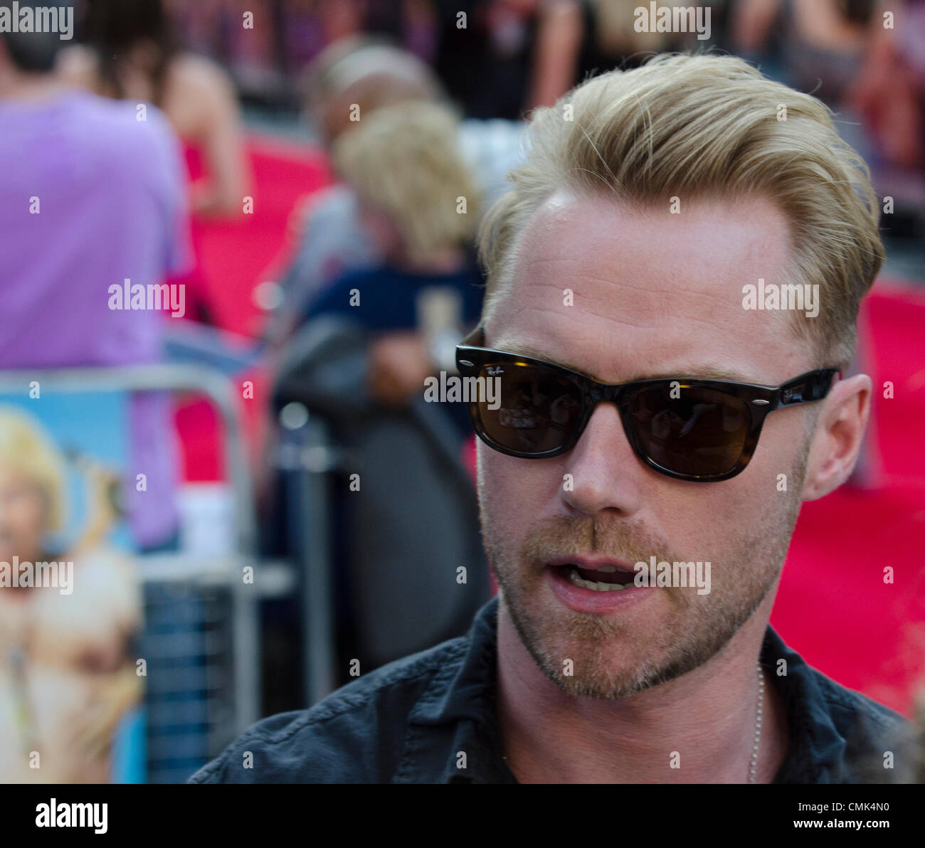 Ronan Keating, singer at Keith Lemon, the Movie Film premiere Leicester ...
