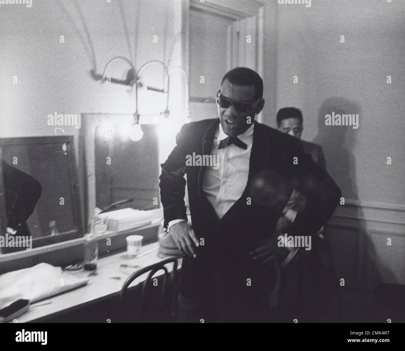 RAY CHARLES before a gig on the R & B circuit, circa 1959.(Credit Image ...