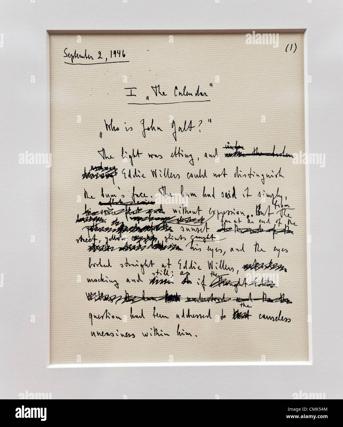 August 20, 2012 - Irvine, CA, USA - On display at the Ayn Rand ...