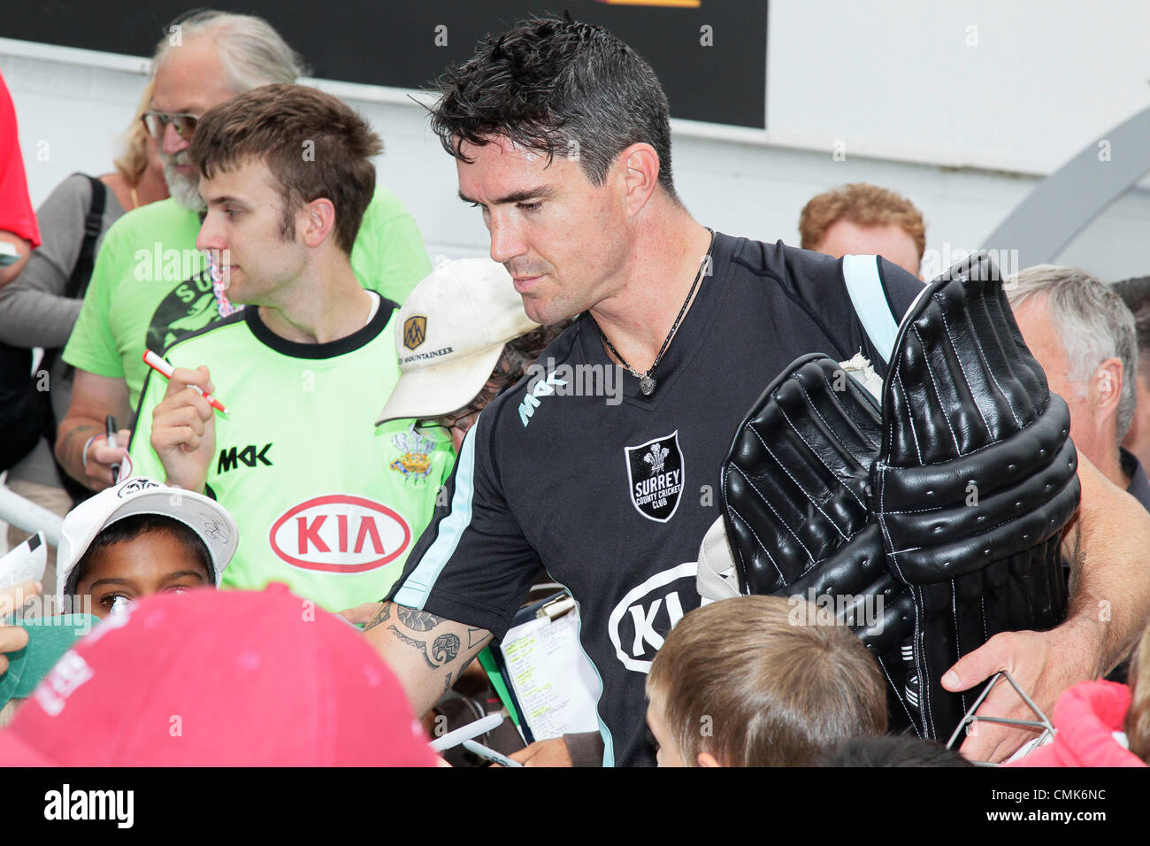 21.08.2012. The Oval, London, England. Kevin Petersen prior to the ...
