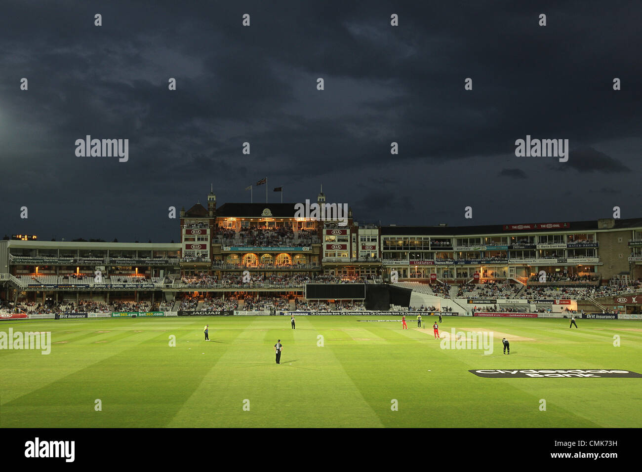 21.08.2012. The Oval, London, England. The Kia Oval taken from under ...