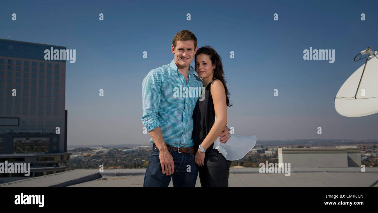 JOHANNESBURG, SOUTH AFRICA: Olympic medalist Cameron van der Burgh with ...