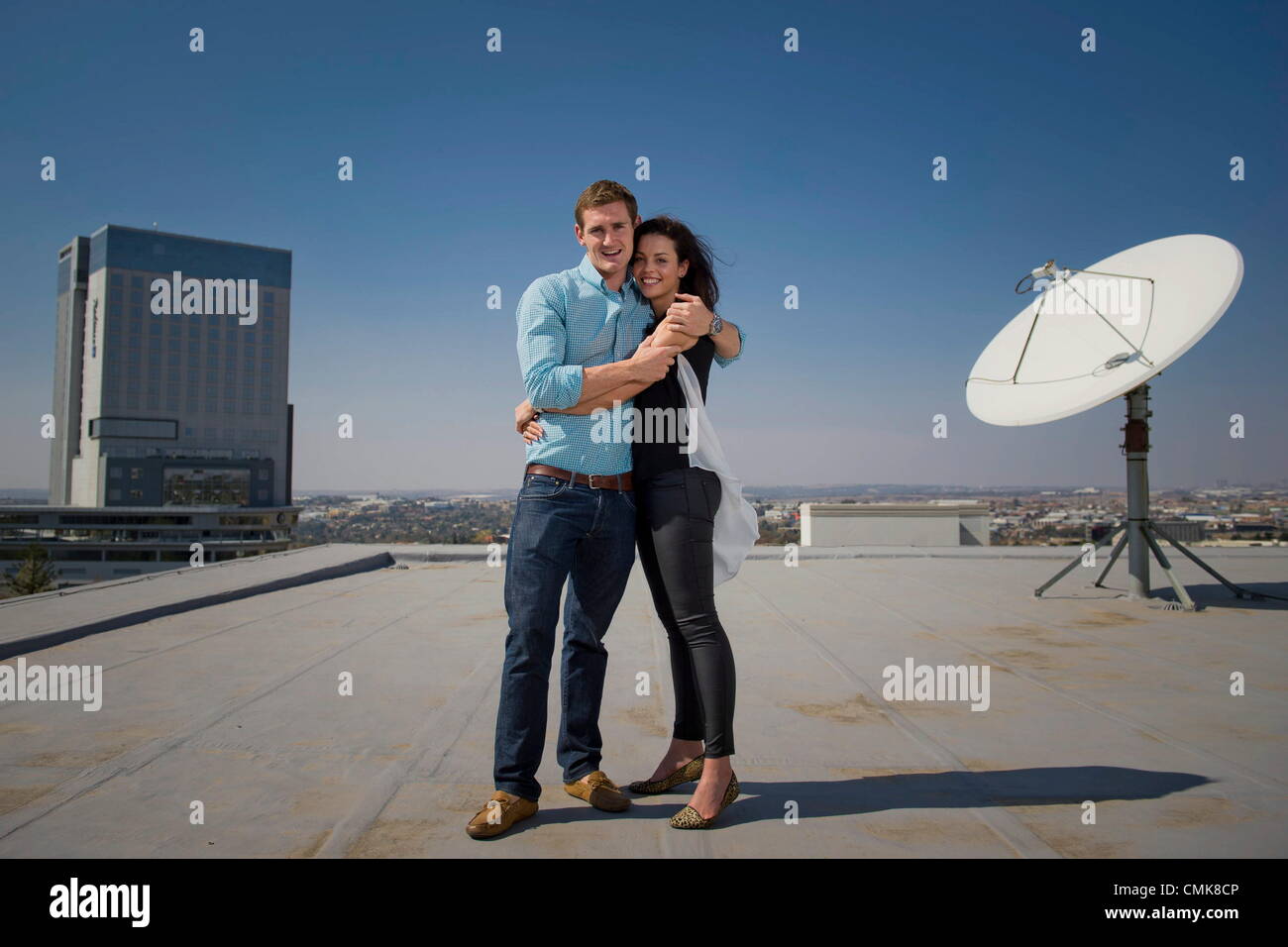 JOHANNESBURG, SOUTH AFRICA: Olympic medalist Cameron van der Burgh with ...