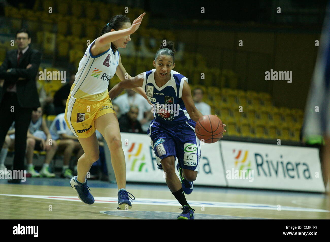 Gdynia, Poland 2nd, November 2013 Polish Woman Basket Extraleague (BLK ...