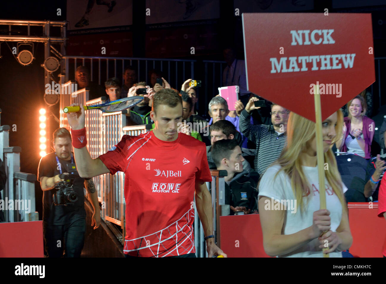 Manchester, UK. 2nd Nov, 2013. Nick Matthew (England) , the number 4 ...