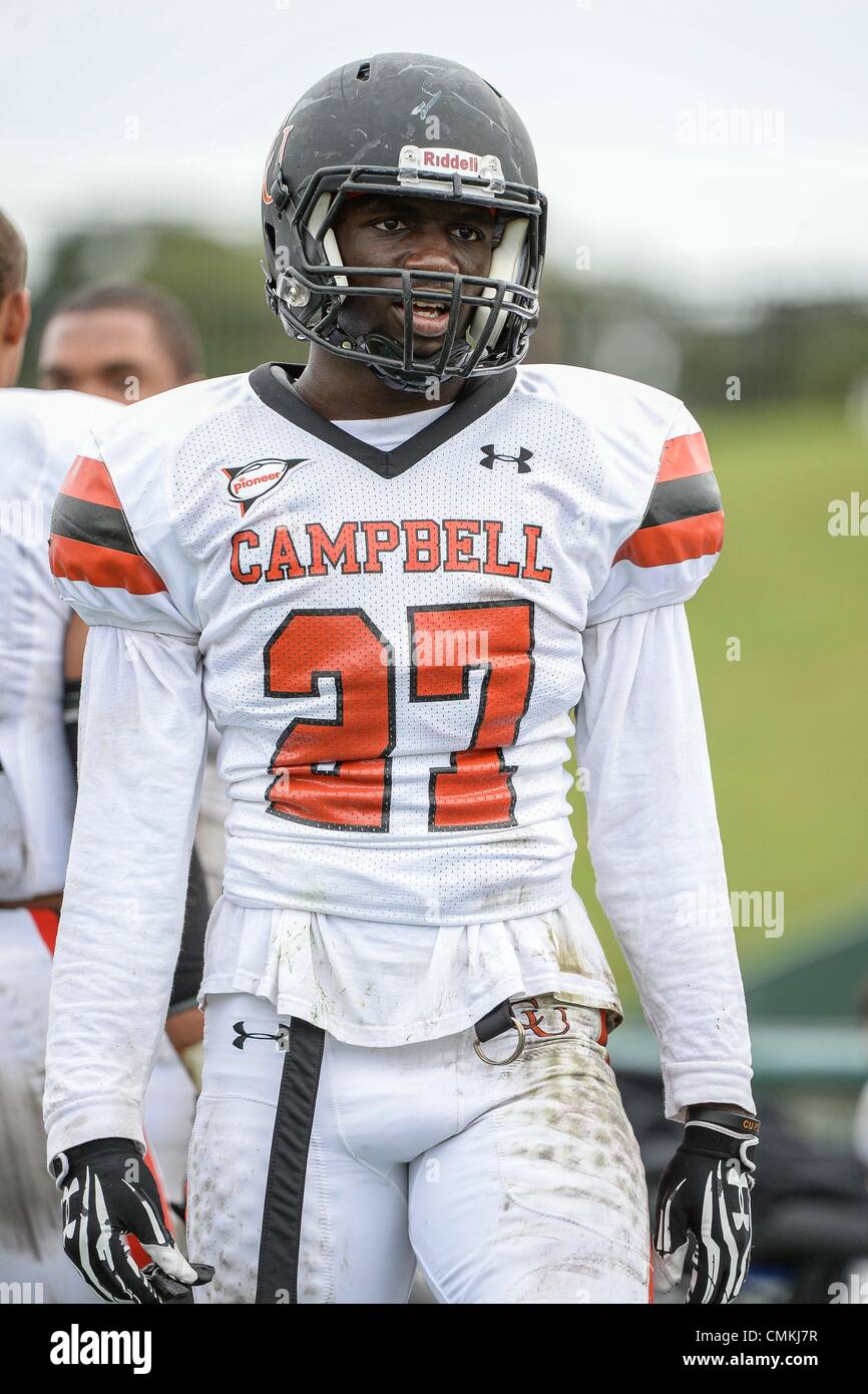 Deland, FL, USA. 2nd Nov, 2013. Campbell defensive back Jaylan Adlam ...