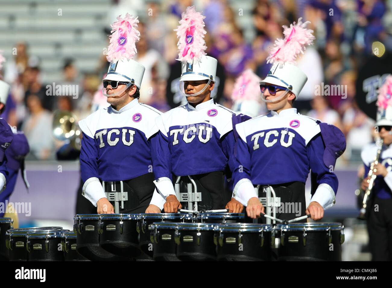 Fort Worth, TX, USA. 2nd Nov, 2013. November 2, 2013: The TCU drumline ...