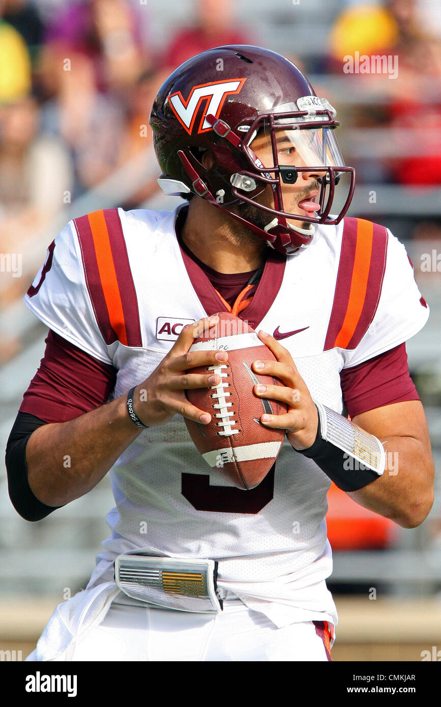 Chestnut Hill, Massachusetts, USA. 2nd Nov, 2013. Virginia Tech Hokies ...