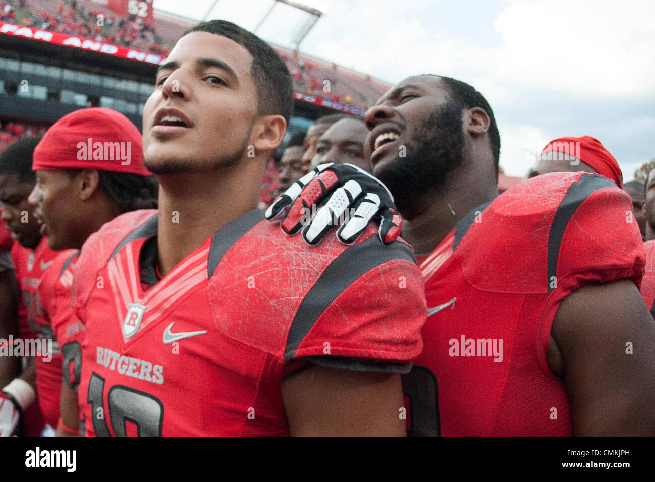 Rutgers scarlet knights quarterback gary nova 10 hi-res stock ...