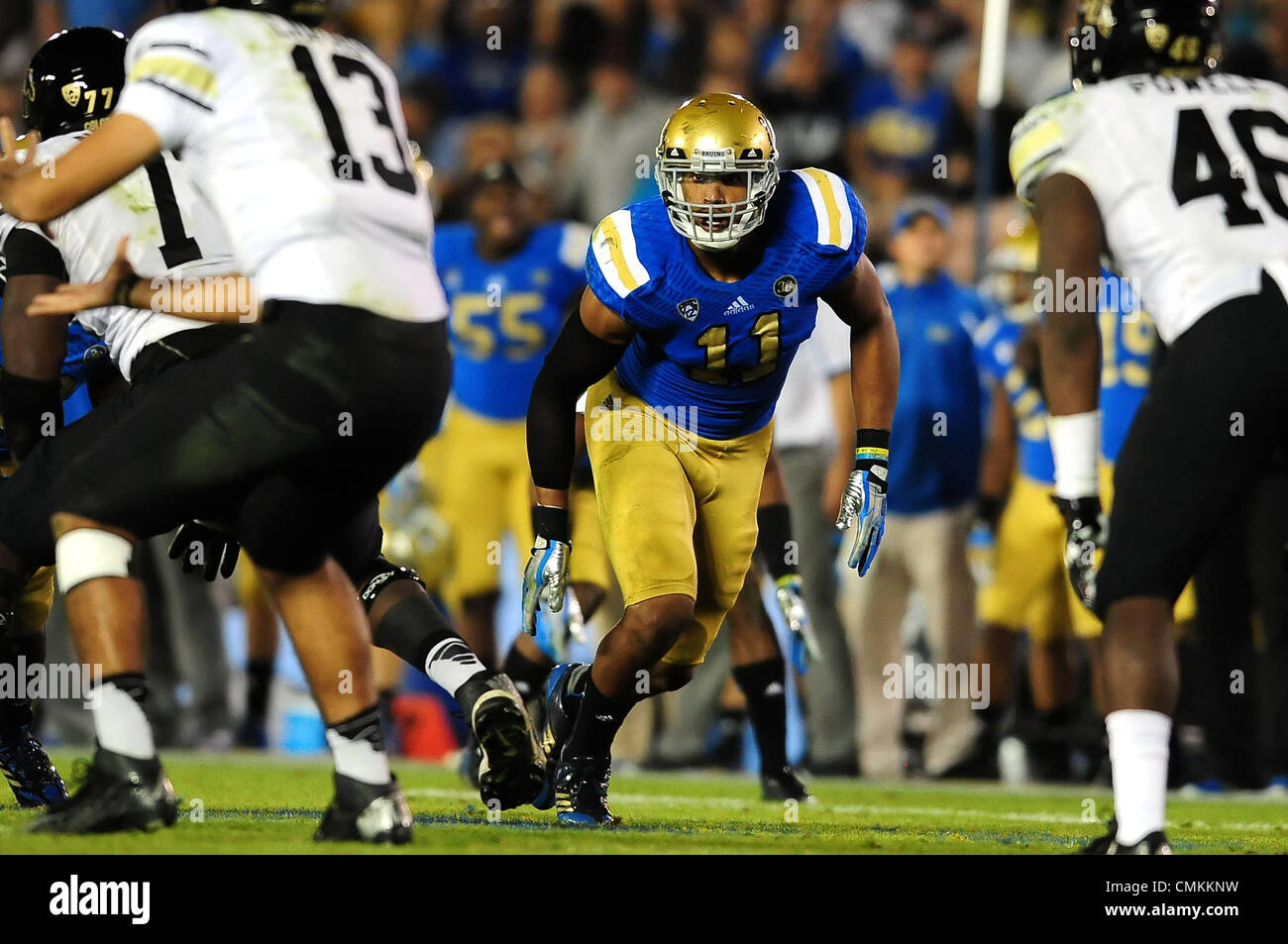 Pasadena, CA, USA. 2nd Nov, 2013. UCLA Bruins linebacker Anthony Barr ...