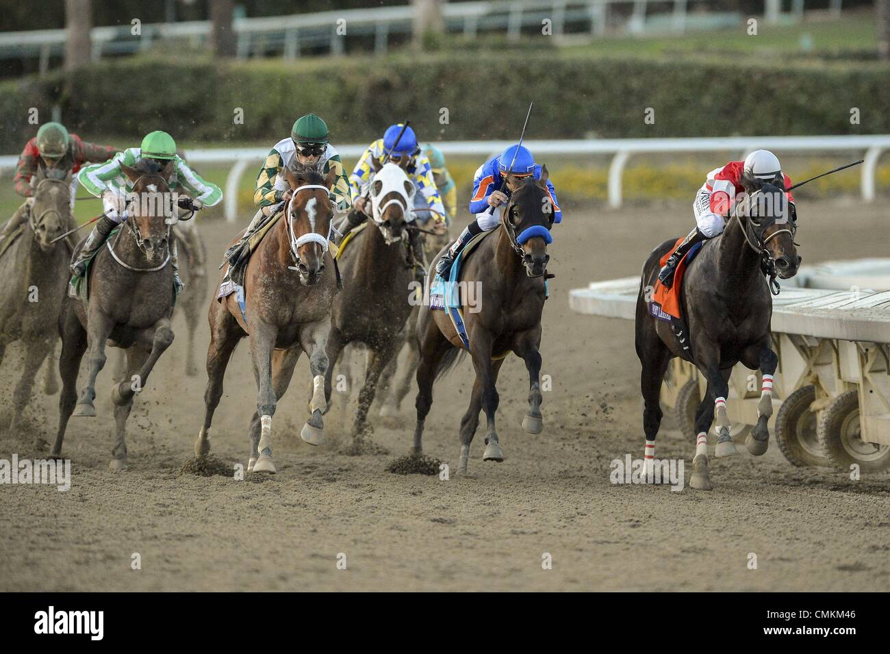 Arcadia, California, USA. 2nd Nov, 2013. Mucho Macho Man , ridden by ...