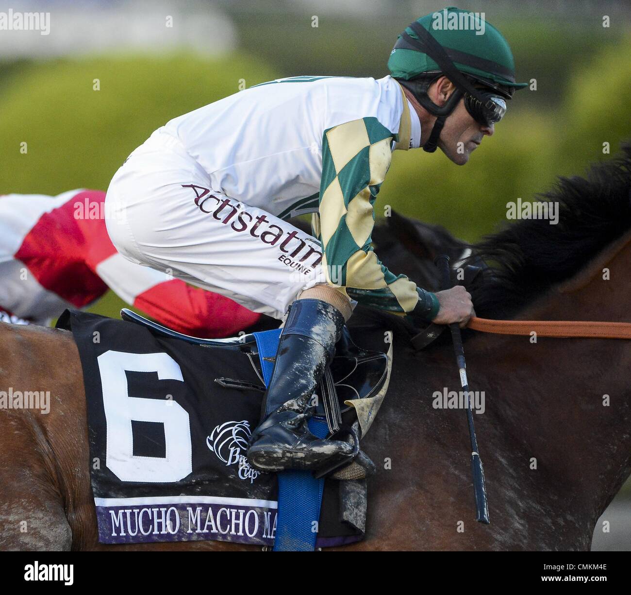 Arcadia, California, USA. 2nd Nov, 2013. Mucho Macho Man , ridden by ...