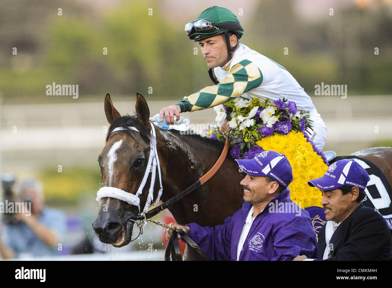 Arcadia, California, USA. 2nd Nov, 2013. Mucho Macho Man , ridden by ...