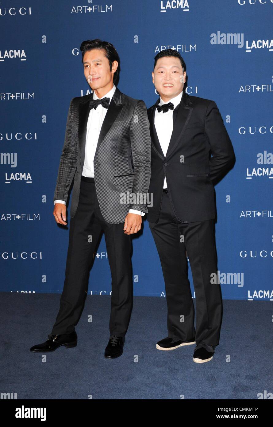 Los Angeles, CA, USA. 2nd Nov, 2013. Psy, Byung-hun Lee at arrivals for ...