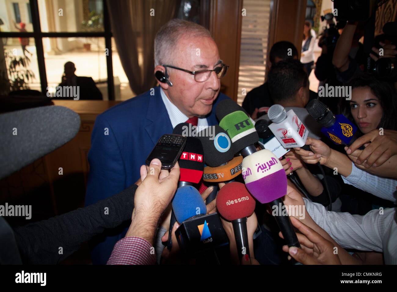 Tunisia. 2nd Nov, 2013. Leader of Republican and Maghreban party Mr ...