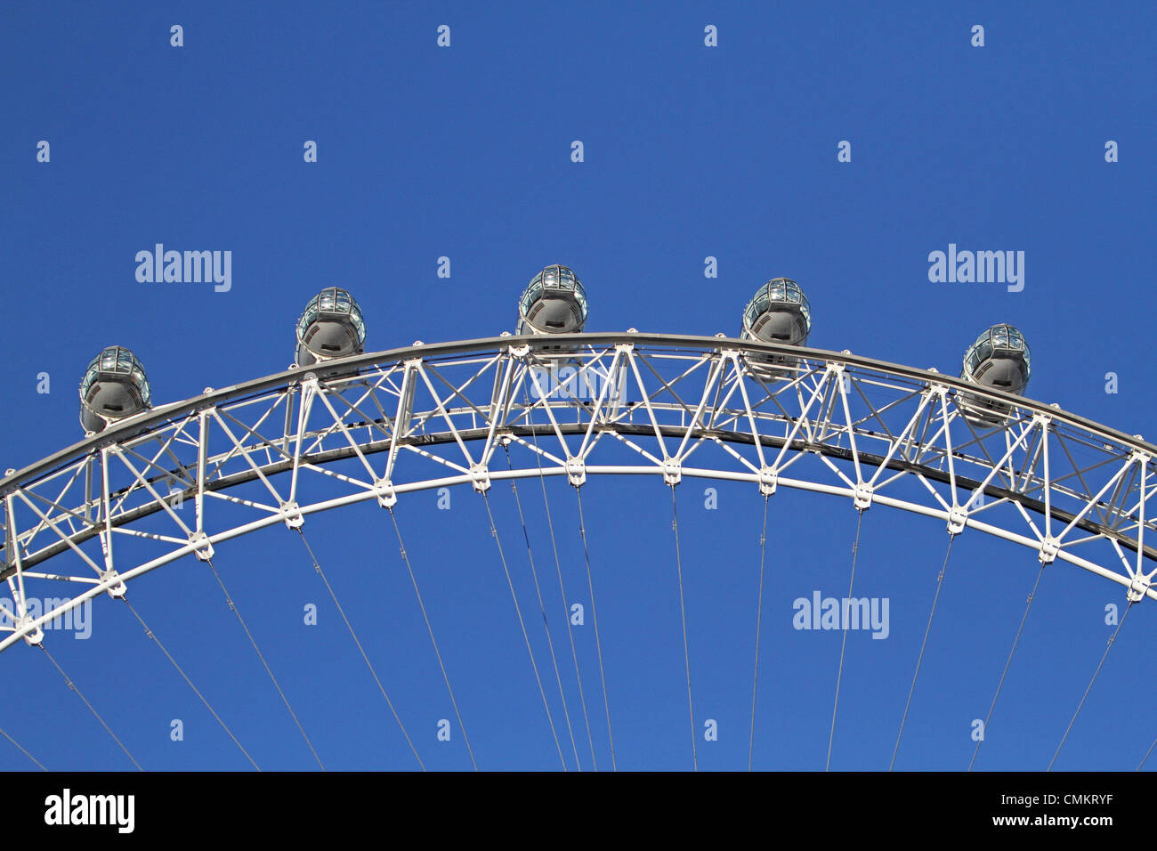 London, UK. 3rd Nov, 2013. A lovely blue sky over the London eye on ...