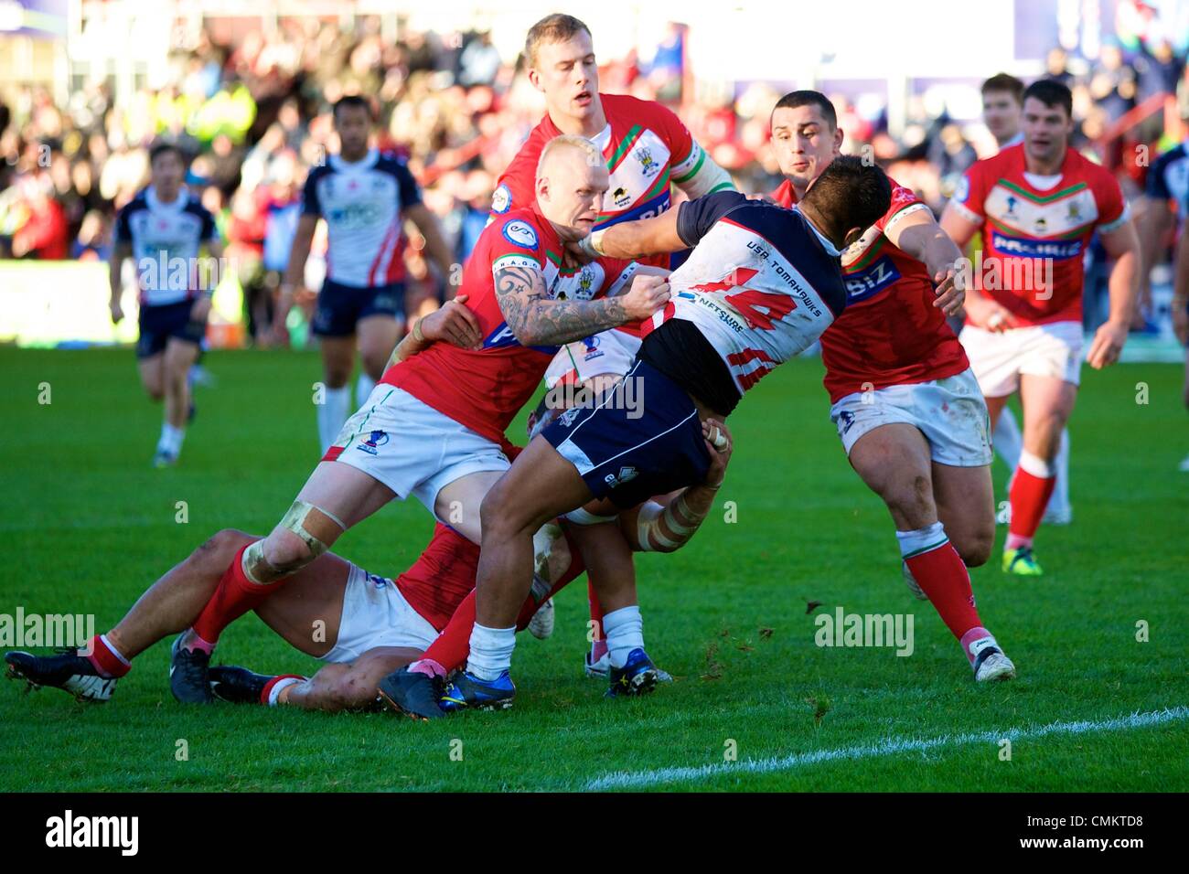 Wrexham, Wales. 03rd Nov, 2013. Tui Samoa (USA & Redcliffe Dolphins ...